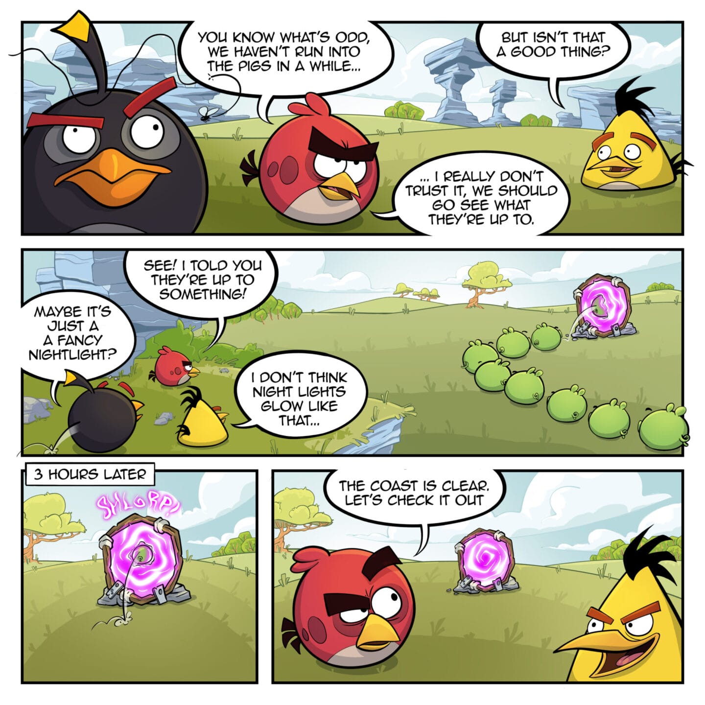 Gotta Fling Fast, Red! The Pigs are at it Again! | Angry Birds
