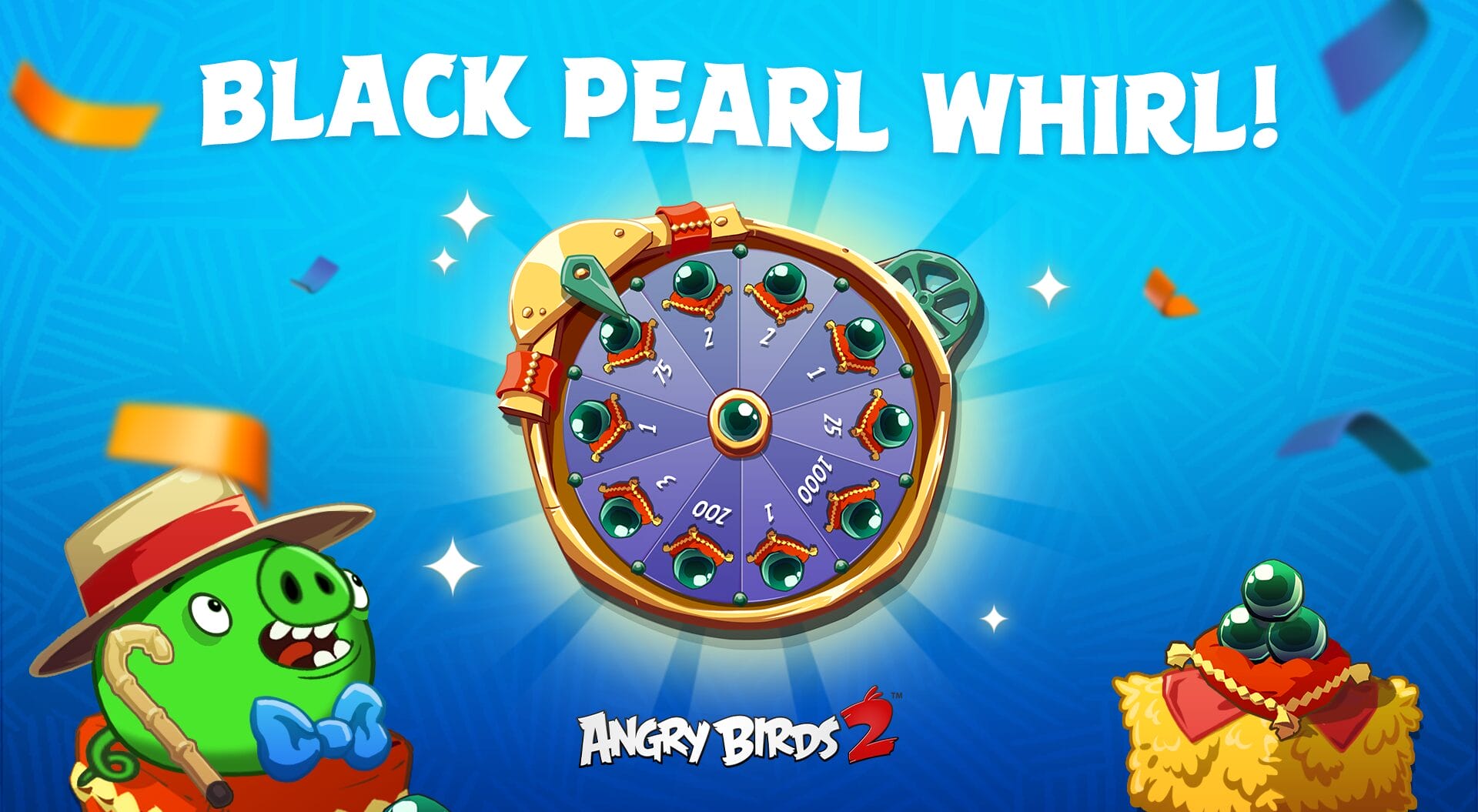 Spin for Black Pearls in the Black Pearl Whirl! | Angry Birds