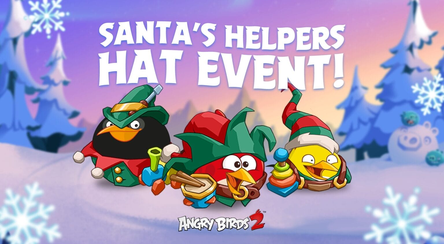 Spread the Joy with the Santa’s Helpers Hat Set! | Angry Birds