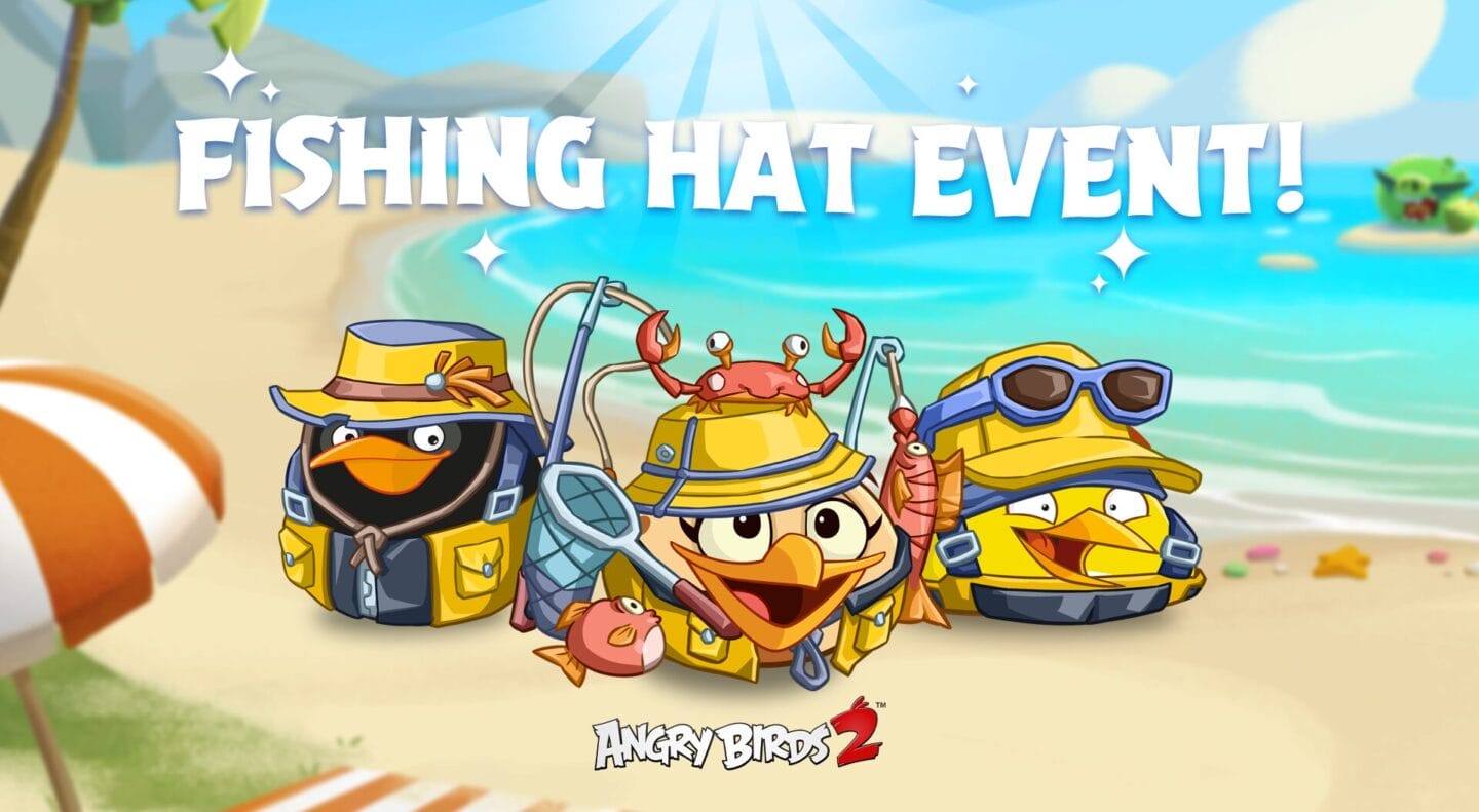 Something's Biting–it's the Fishing Hat Set! | Angry Birds